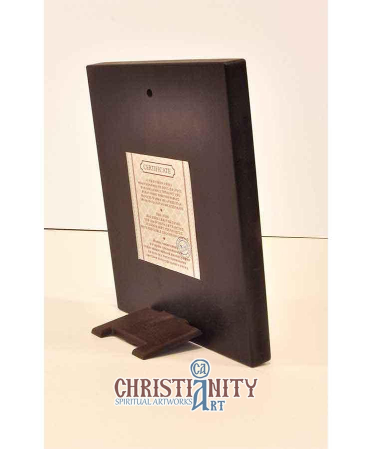 Guardian Angel - Metallic icon on wood locally gold plated - Mount Ath ...