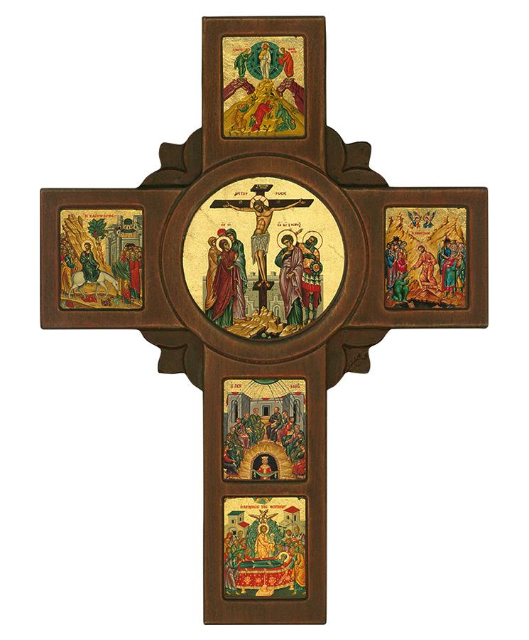 Wooden Holy Cross – The Crucifixion of Jesus Christ & Scenes of His Li ...